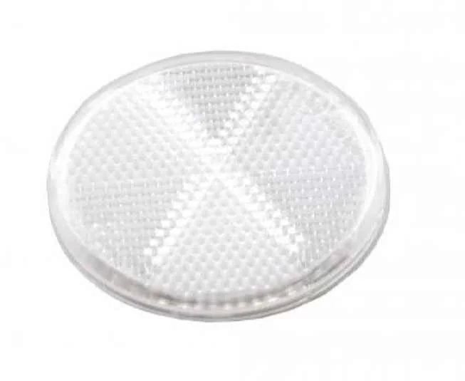 Rund hvid refleks med tape Ø 60 mm